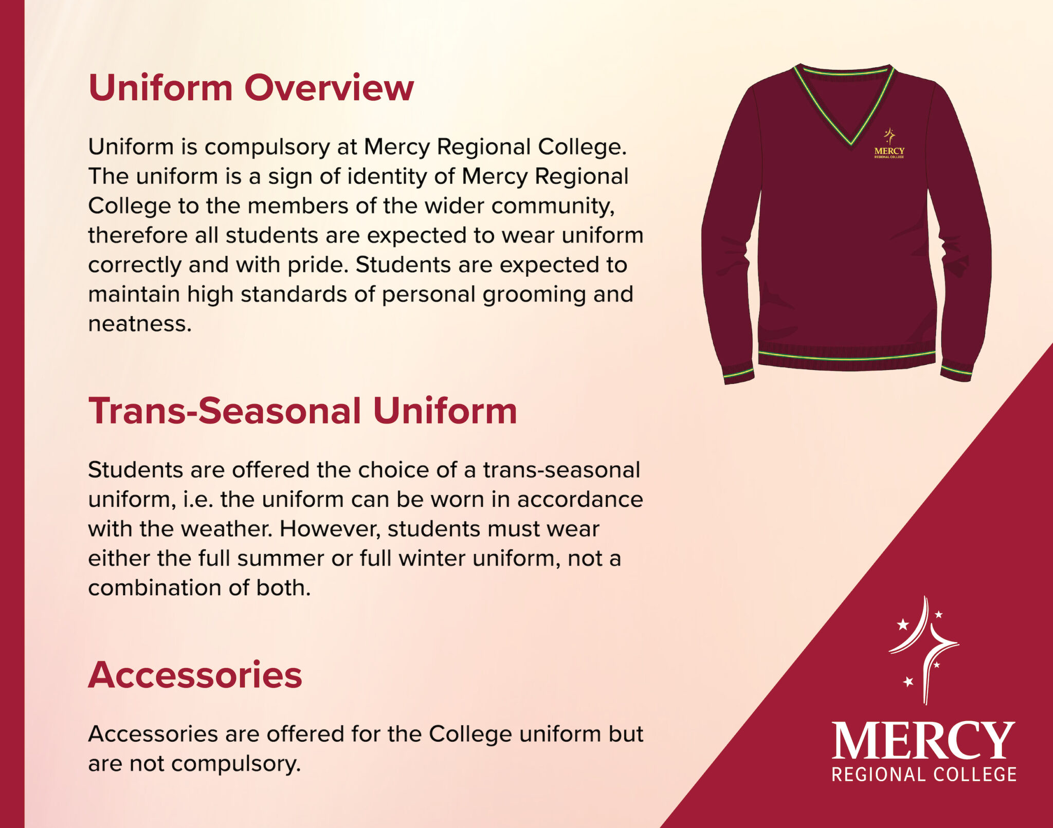 Uniform - Mercy Regional College