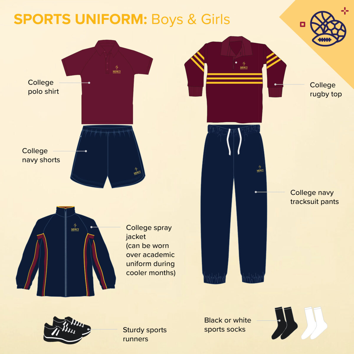 Sports Uniform - Mercy Regional College